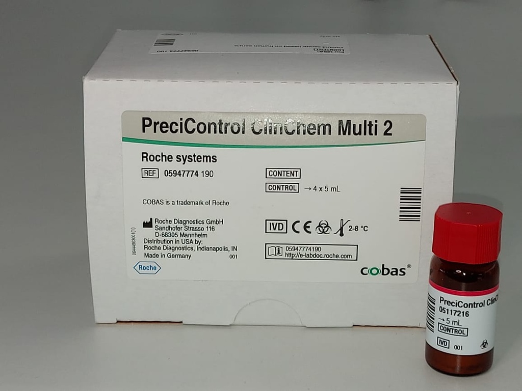 ROCHE COBAS PRECICONTROL CLINCHEM MULTI 2 (4x5ml) | Aldeal Lab-Tech Limited